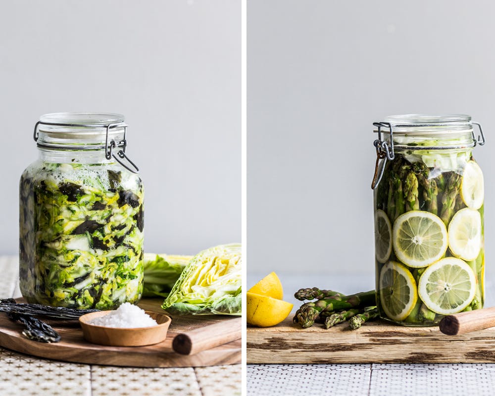 FERMENTERING | Kraut med tang og asparges med citron | ISABELLAS